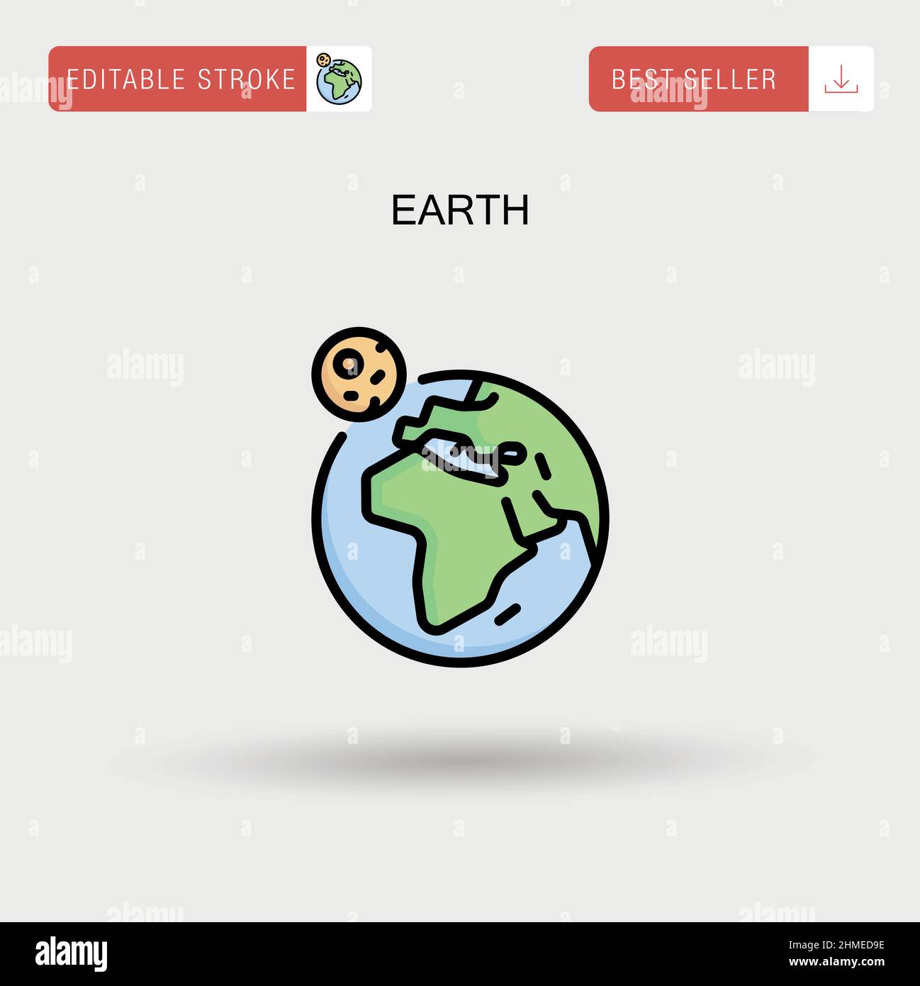 Earth Simple vector icon Stock Vector Image & Art - Alamy