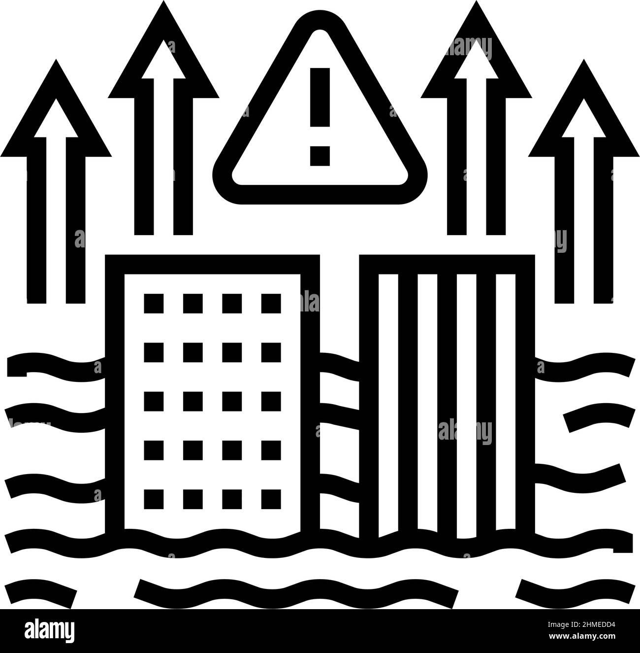Sea level sign Black and White Stock Photos & Images - Alamy