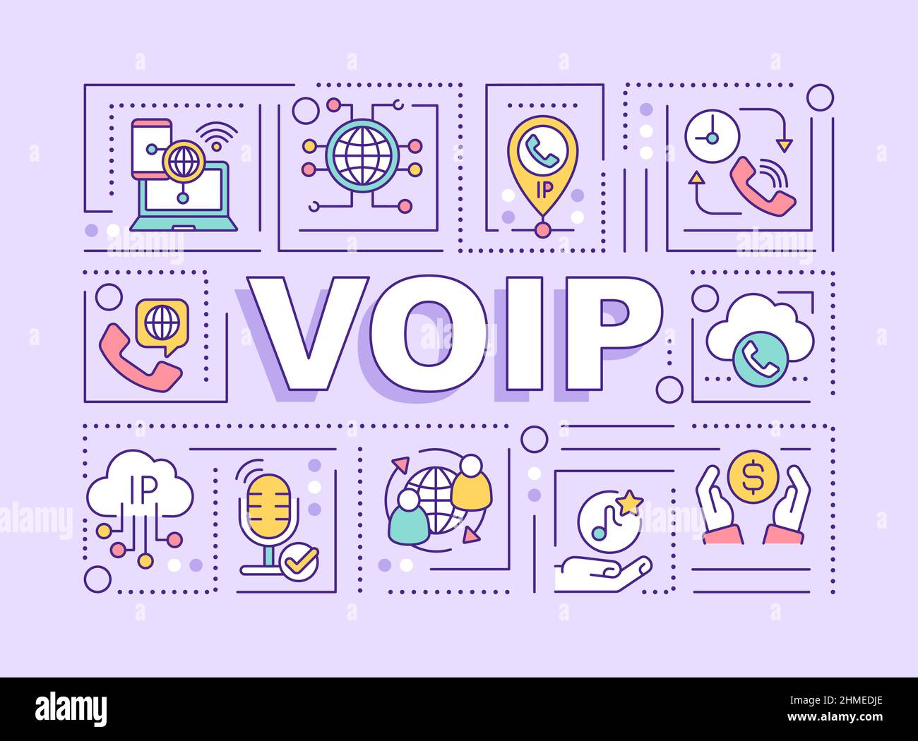 Web design concept voip Stock Vector Images - Alamy