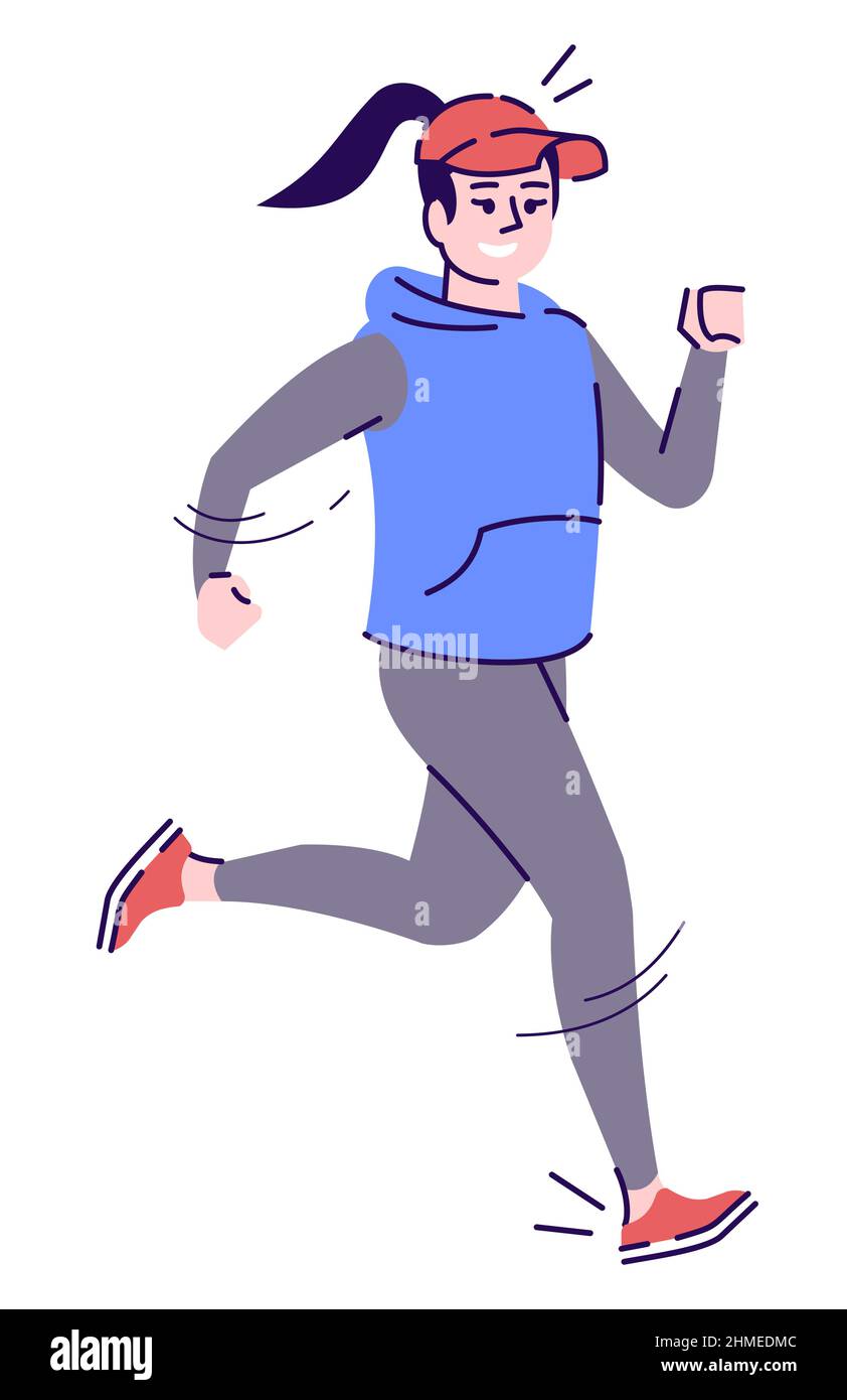 Sporting event semi flat RGB color vector illustration Stock Vector ...