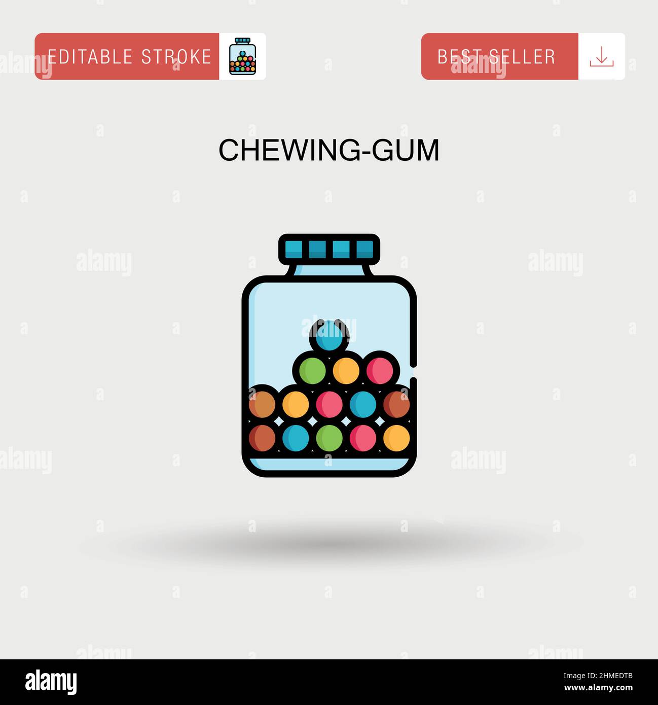 Woman chew gum Stock Vector Images - Alamy