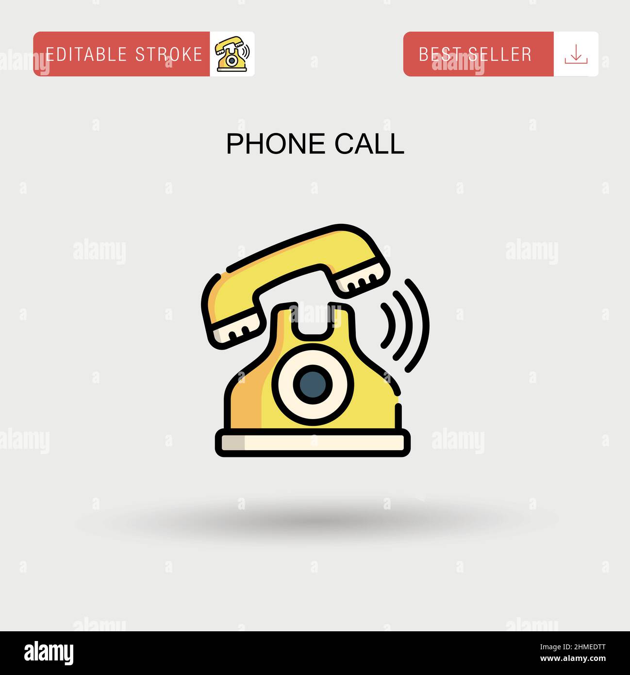 Phone call Simple vector icon Stock Vector Image & Art - Alamy