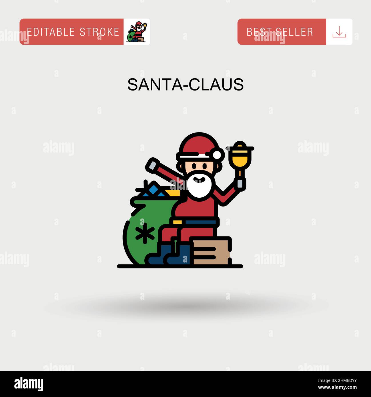 Old man with the red cap Stock Vector Images - Alamy