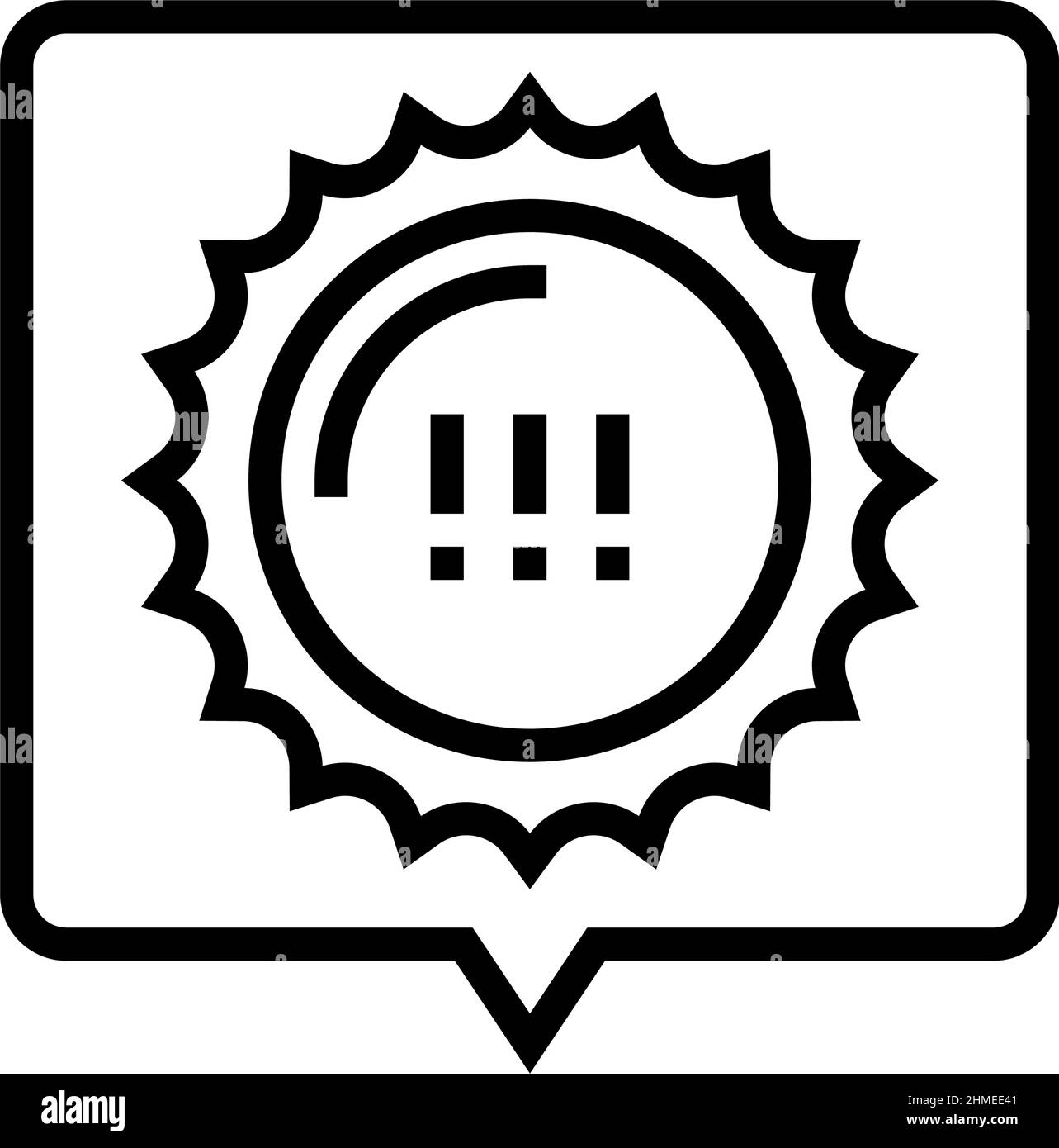 hot weather line icon vector illustration Stock Vector Image & Art - Alamy