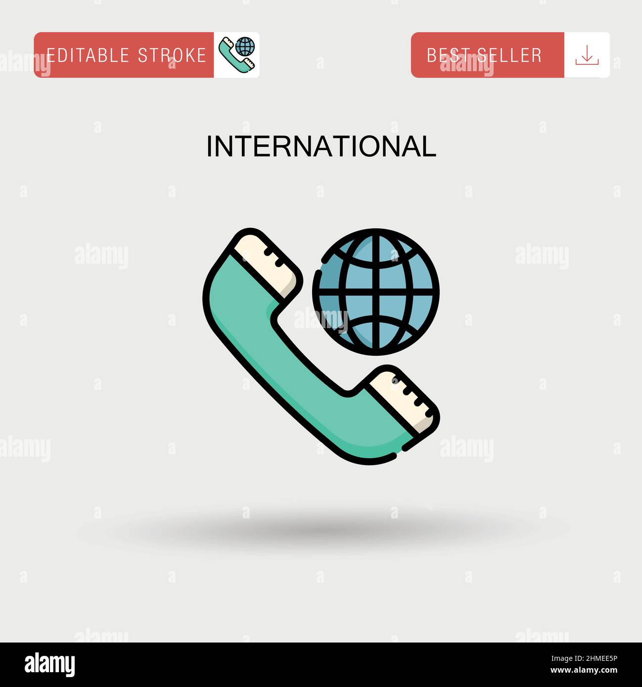 International Simple vector icon Stock Vector Image & Art - Alamy