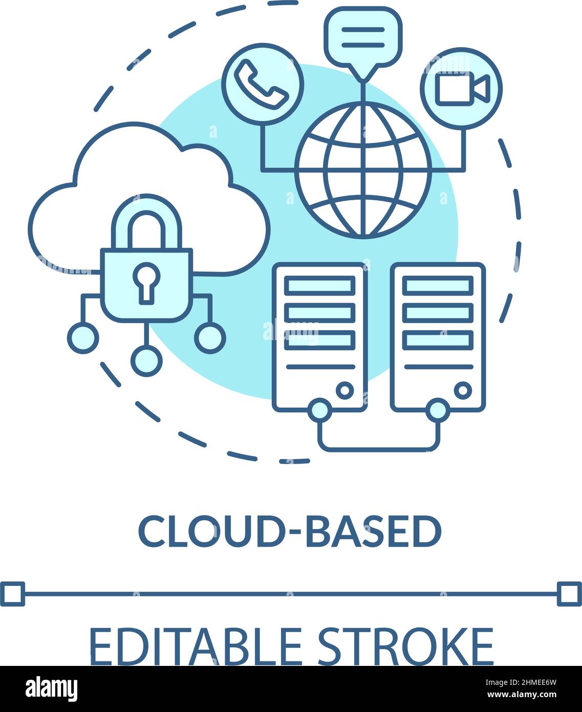 Cloud based system Stock Vector Images - Alamy