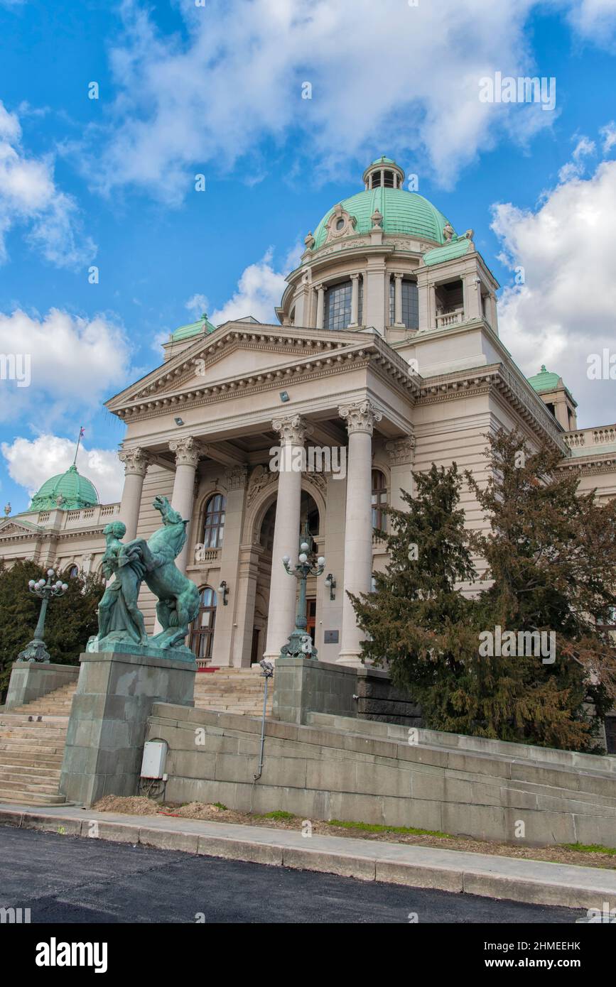 Serbian National Assembly Building in Belgrade, Serbia Stock Photo - Alamy