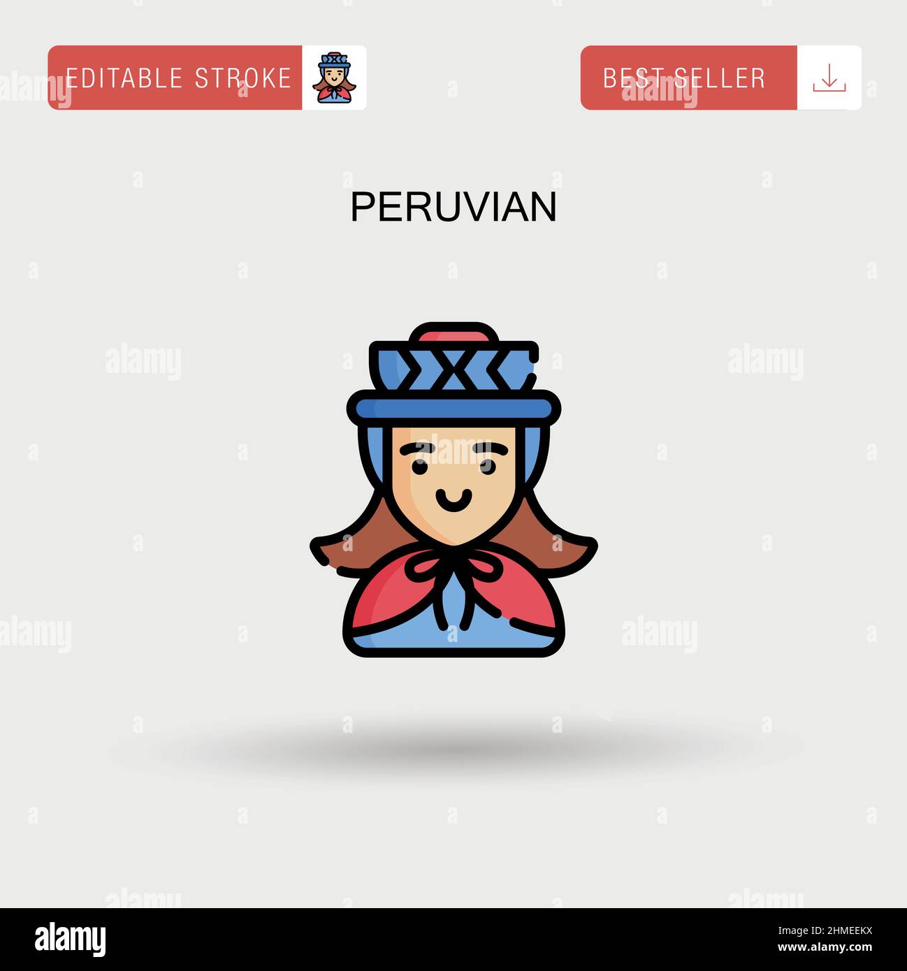 Peruvian Simple vector icon Stock Vector Image & Art - Alamy