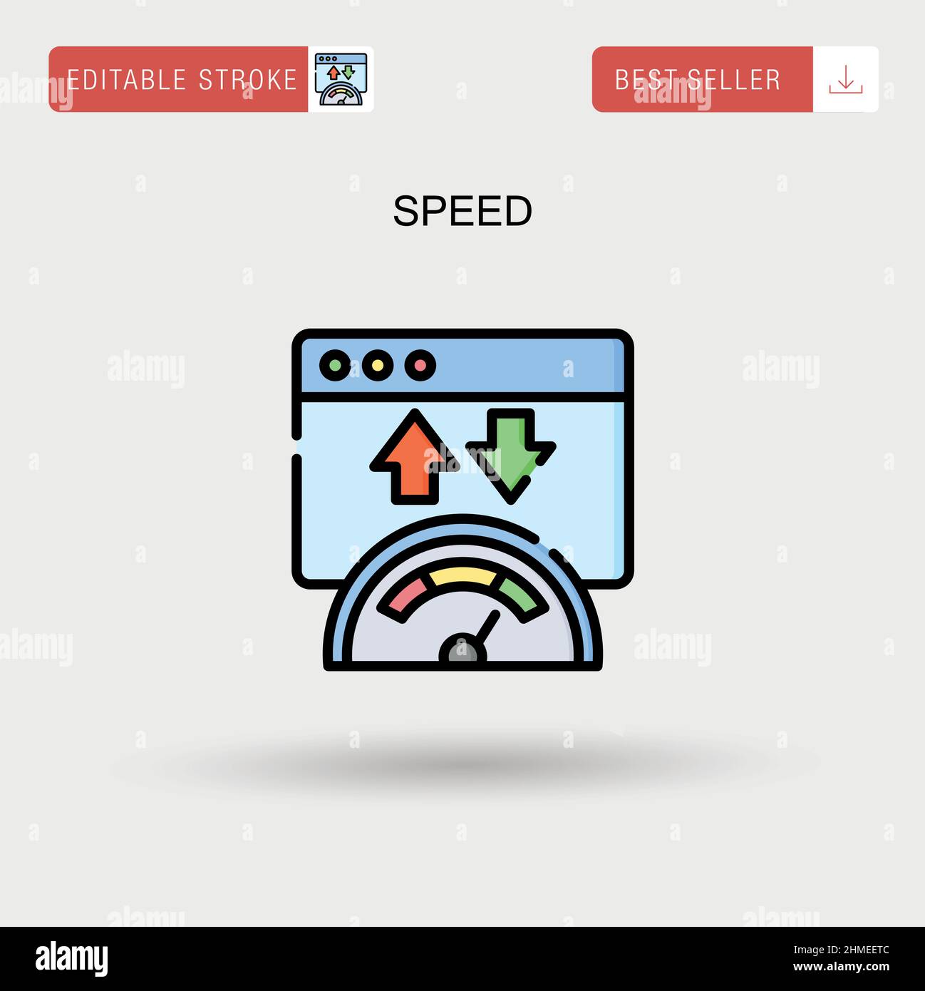 Speed Simple vector icon Stock Vector Image & Art - Alamy