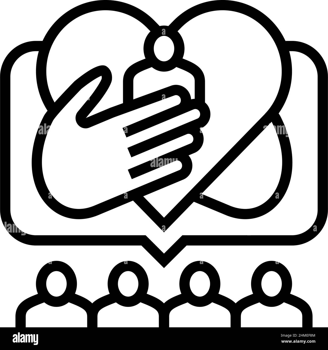 children care line icon vector illustration Stock Vector Image & Art ...