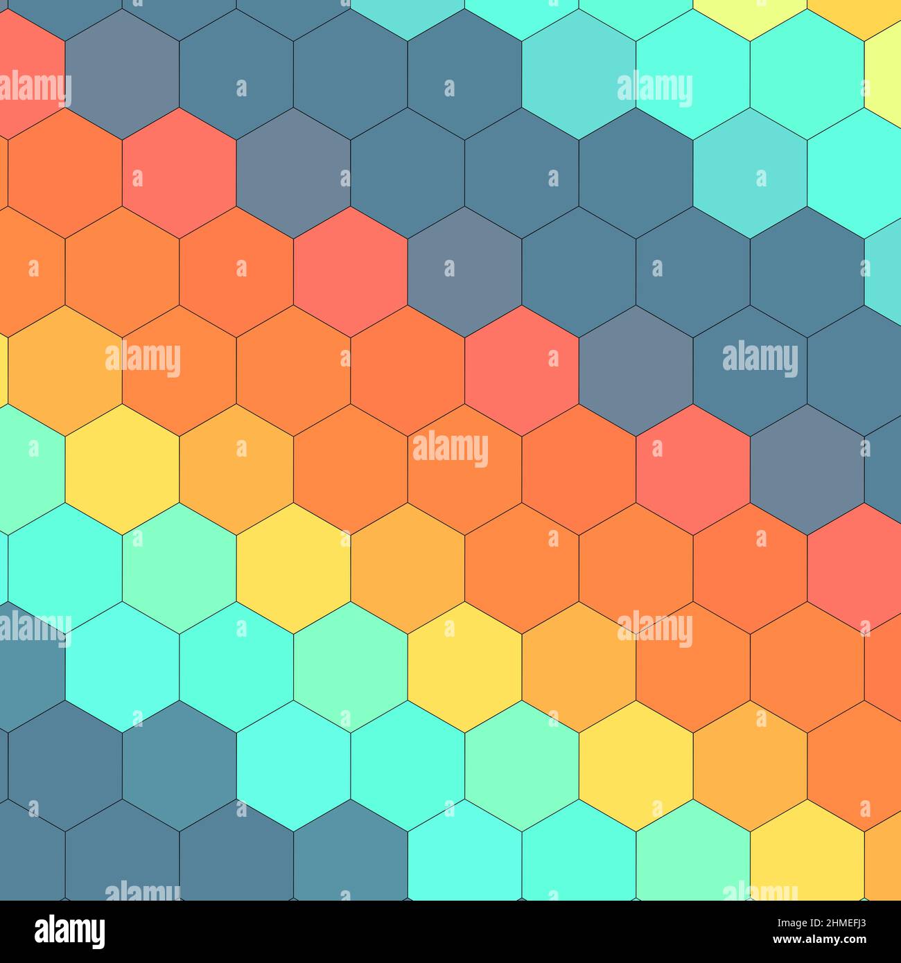 Abstract background of colorful octagons Stock Photo - Alamy