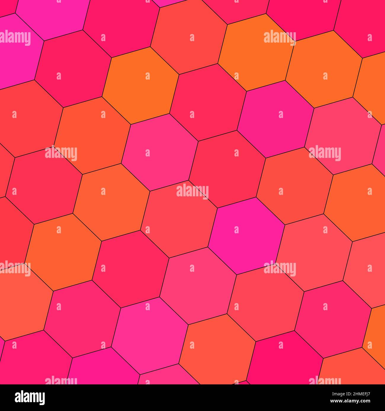 Abstract octagonal background in the shades of pink and orange Stock ...