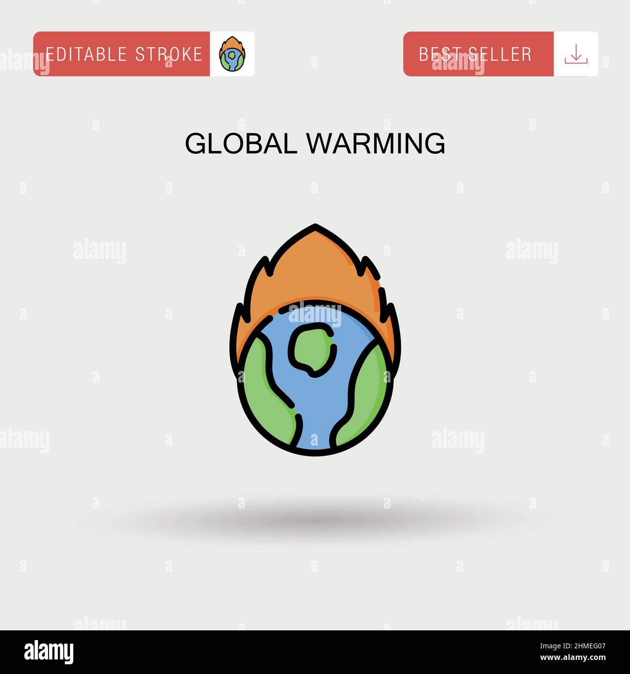 Concept global warming dry Stock Vector Images - Alamy