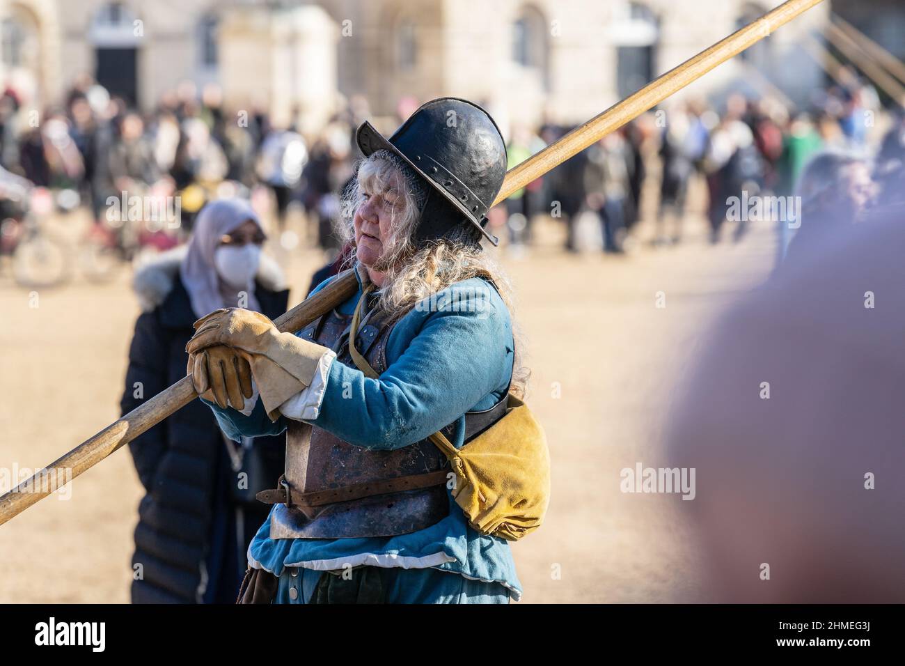 Pikemen civil war re enactment charge hi-res stock photography and ...
