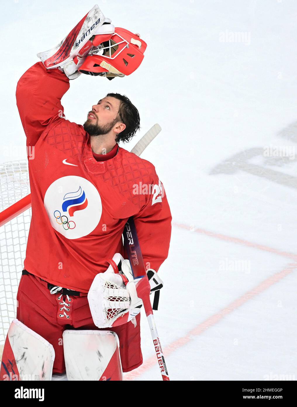 XXIV Winter Olympic Games in Beijing. Men's group stage ice hockey ...
