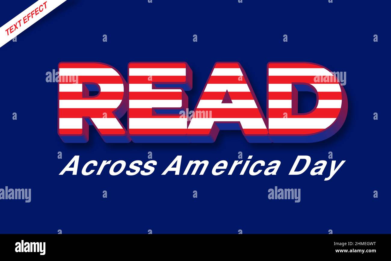 read across america day text effect design Stock Vector Image & Art - Alamy