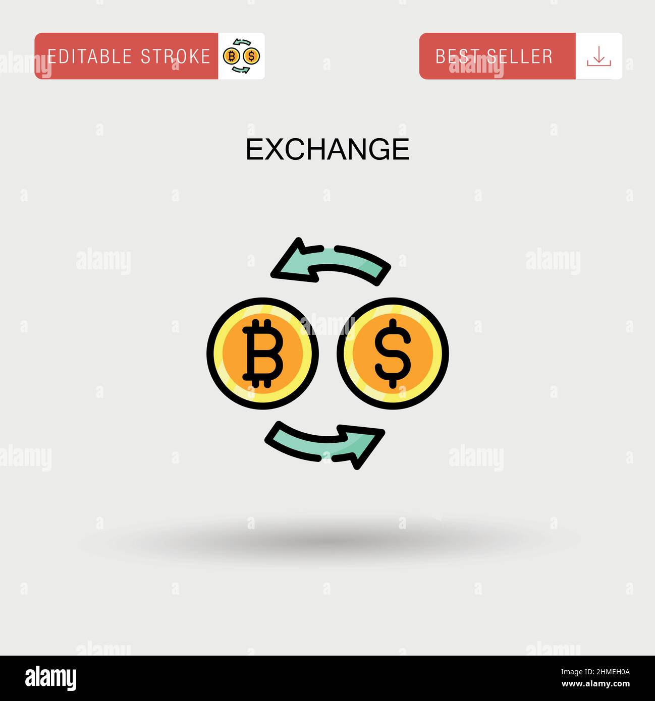 Exchange Simple vector icon Stock Vector Image & Art - Alamy