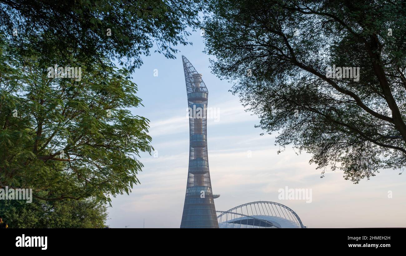 Aspire park tower torch hi-res stock photography and images - Alamy