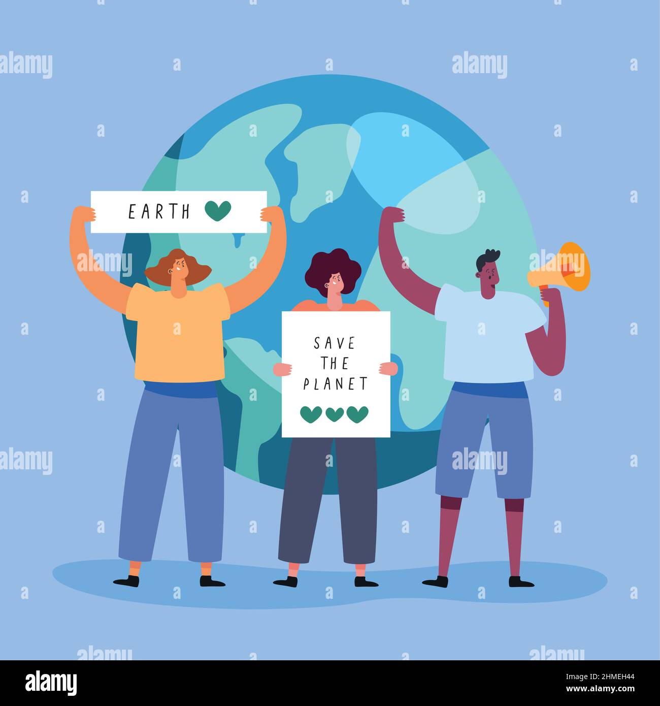 Protest placards environment Stock Vector Images - Alamy