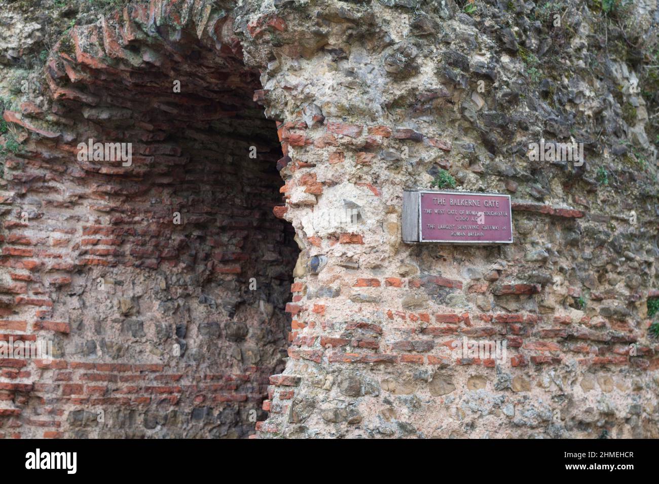 Balkerne Gate, Colchester, Essex, the largest remaining Roman gateway ...