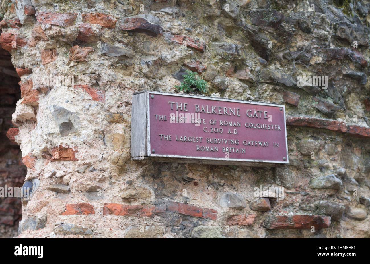 Balkerne Gate, Colchester, Essex, the largest remaining Roman gateway ...