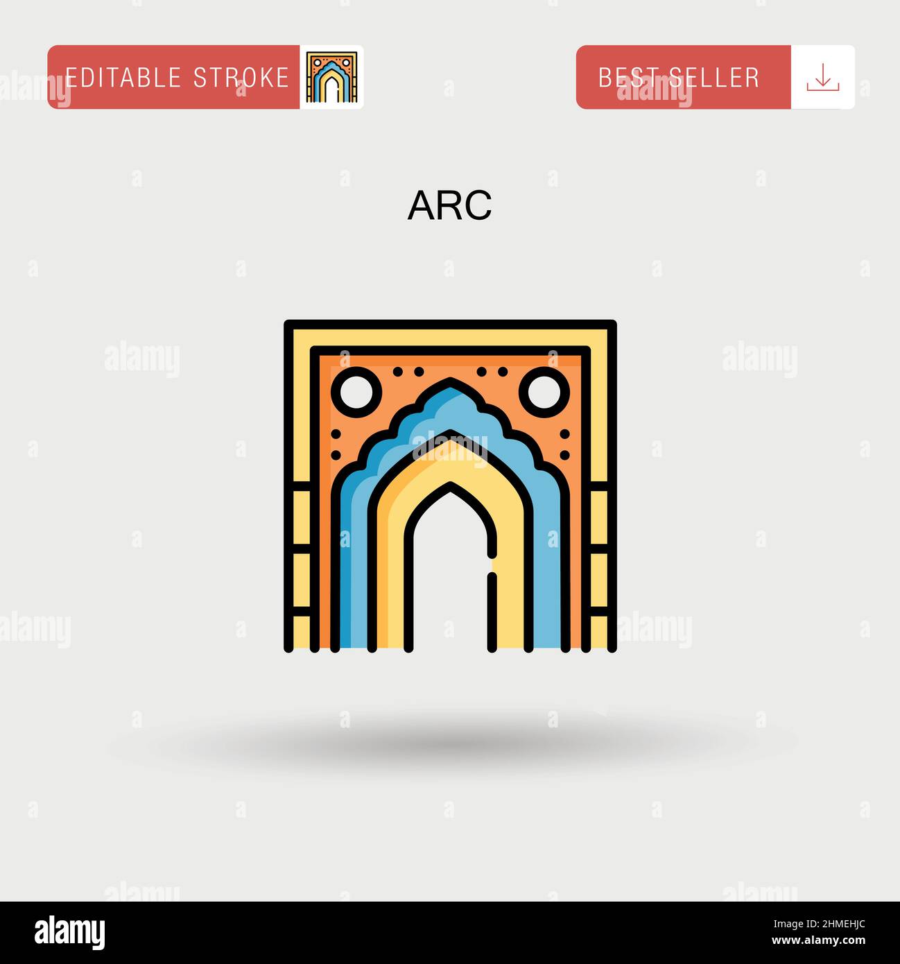 Arc logo design hi-res stock photography and images - Alamy