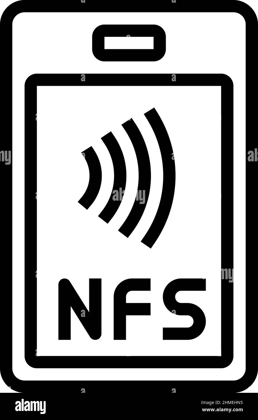 nfc contactless line icon vector illustration Stock Vector Image & Art ...