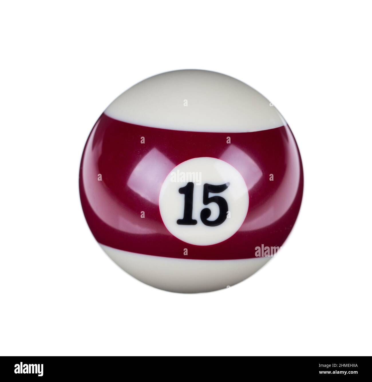 shiny ball for billiard isolated on white background Stock Photo - Alamy