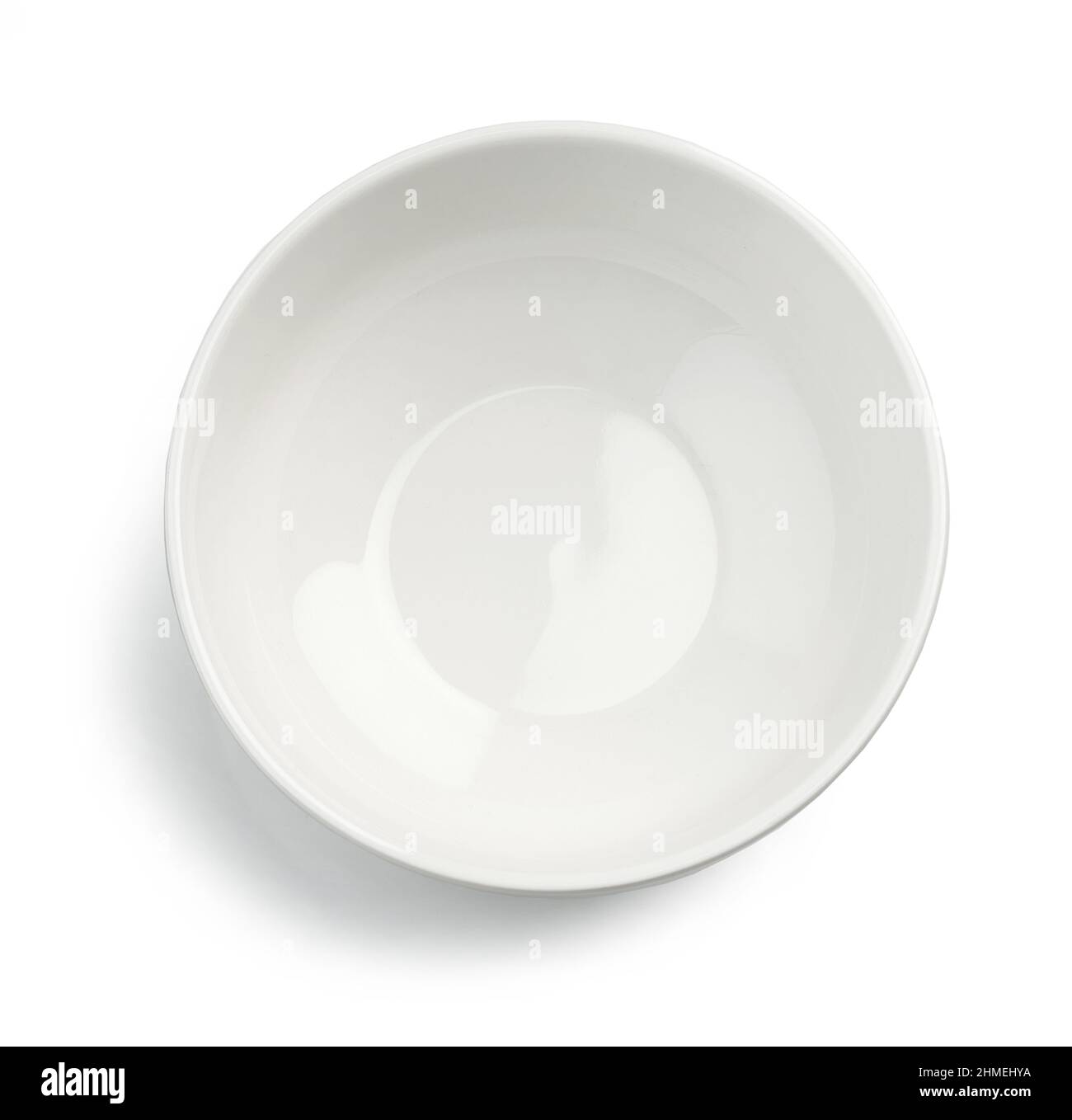 White bowl isolate top view hi-res stock photography and images - Alamy