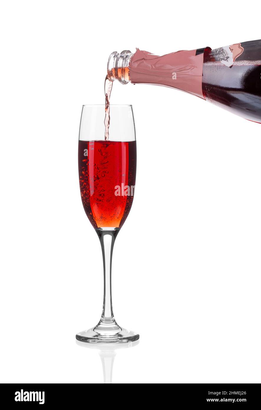 Pouring champagne party Cut Out Stock Images & Pictures - Alamy