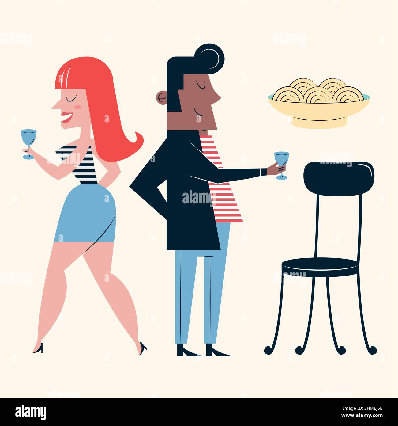 romantic dinner set four icons Stock Vector Image & Art - Alamy