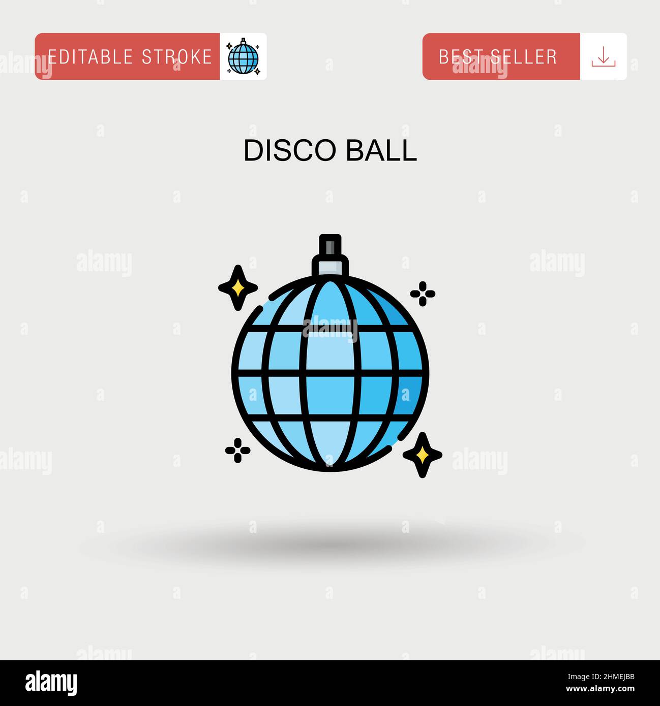 Disco ball Simple vector icon Stock Vector Image & Art - Alamy