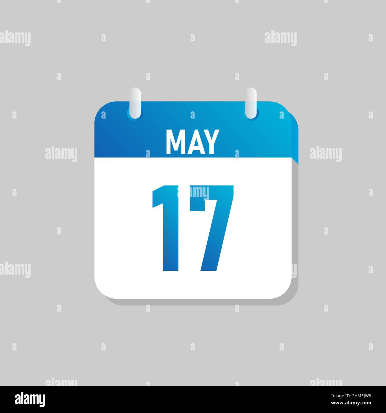 White daily calendar Icon May in a Flat Design style. Easy to edit ...