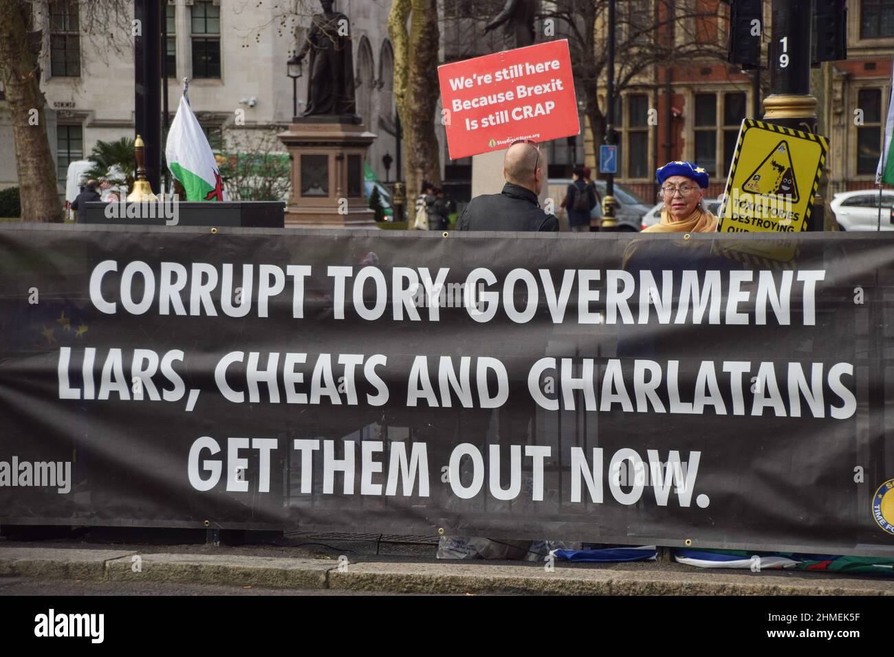 Anti tory government banner hi-res stock photography and images - Alamy