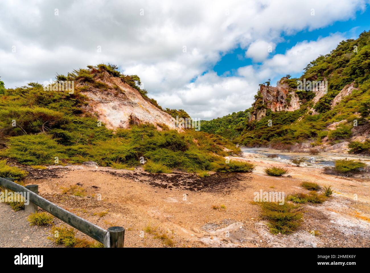 Amazing Waimangu Volcanic Valley in Rotorua Stock Photo - Alamy