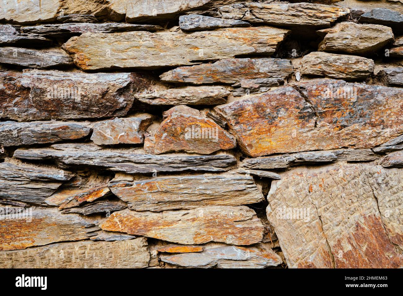 Stone and clay wall texture. Stone background with clay Stock Photo - Alamy