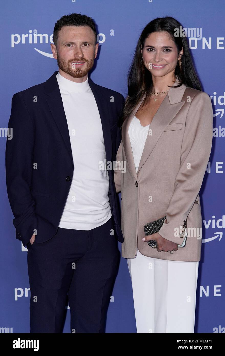 Corey Evans and Lisa Evans arrive for the world premiere of Amazon ...
