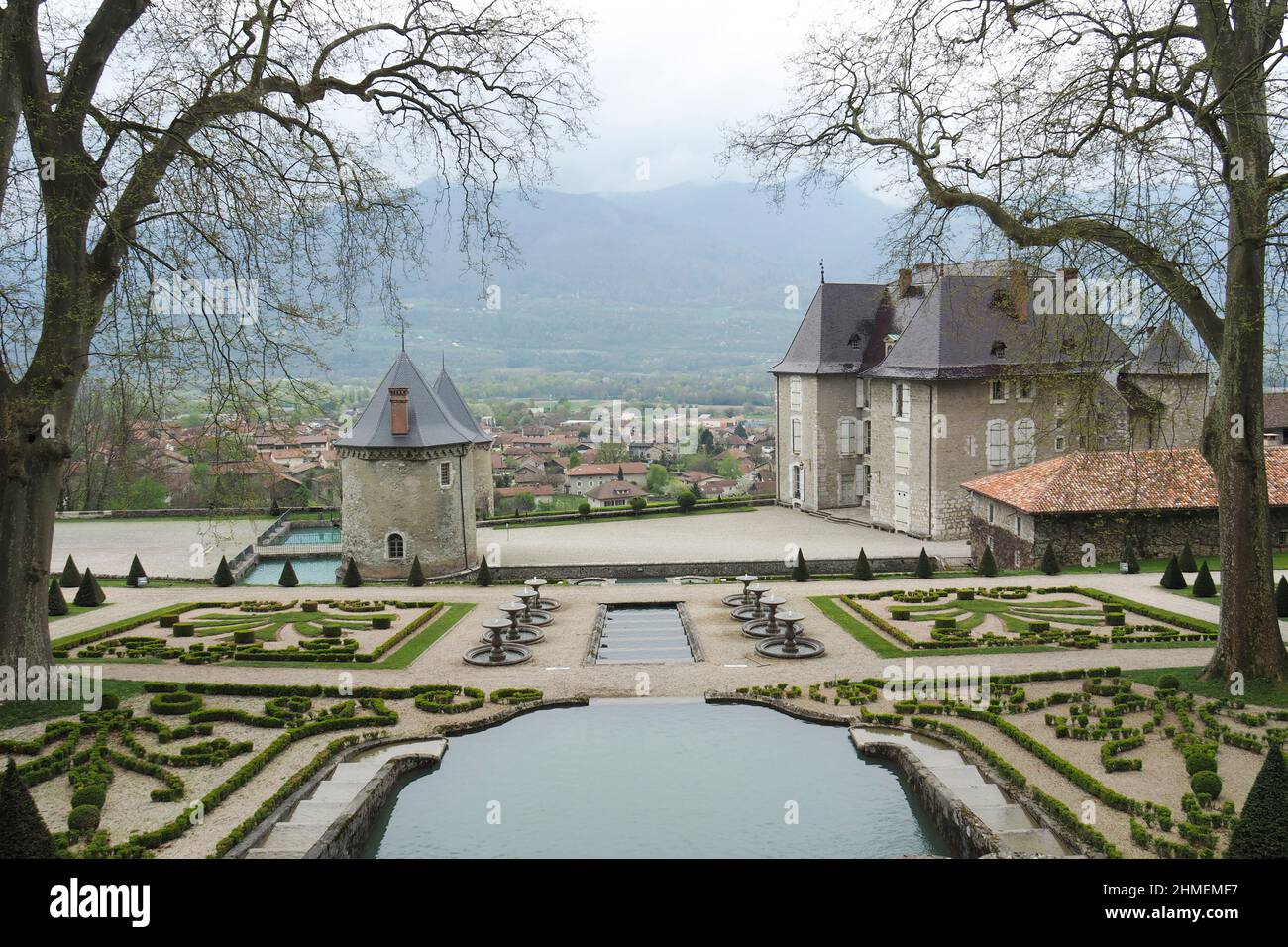 Touvet castle and gardens, Isere, Rhône Alpes Auvergne, France, Europe ...