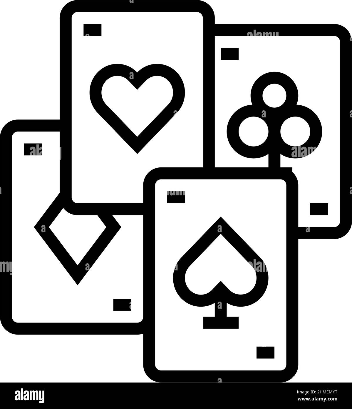 card magic line icon vector illustration Stock Vector Image & Art - Alamy