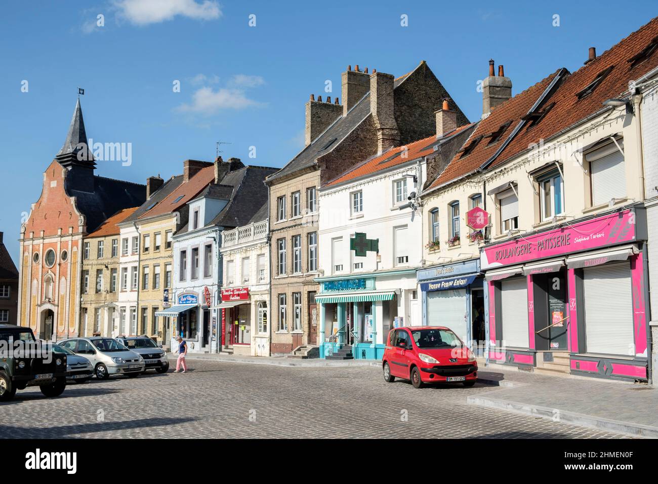 Ardres - Place d'Armes Stock Photo - Alamy
