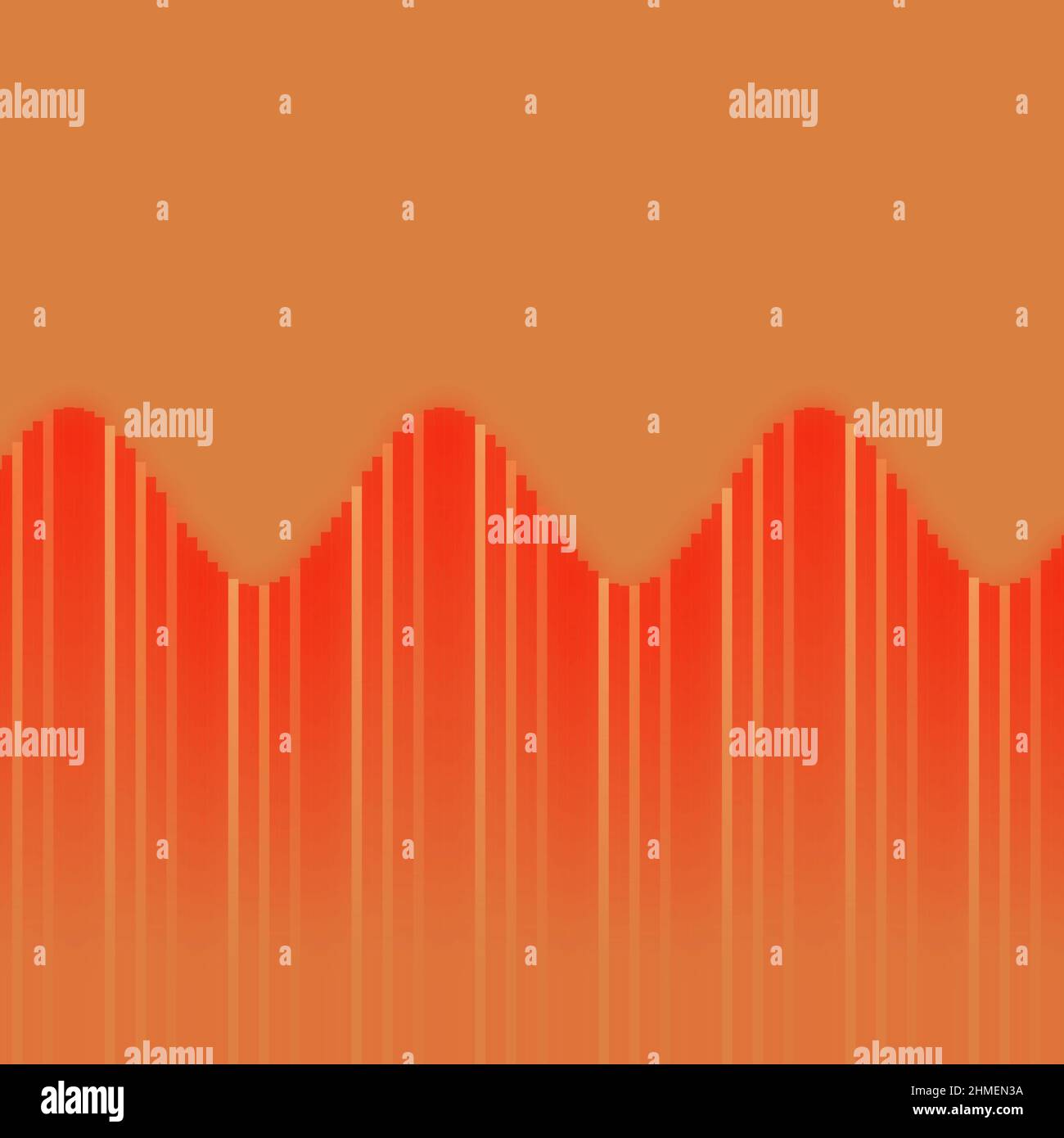 Illustration of an orange waves background Stock Photo - Alamy