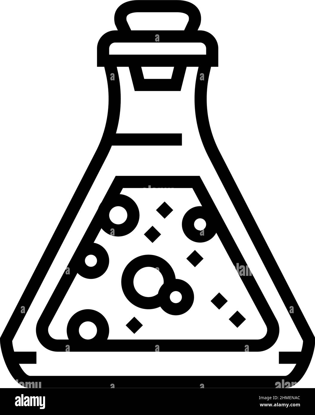 potion liquid line icon vector illustration Stock Vector Image & Art ...