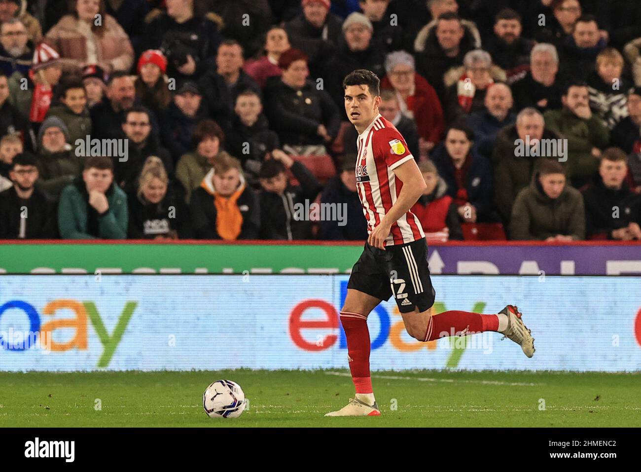 John Egan #12 of Sheffield United in action during the game Stock Photo ...