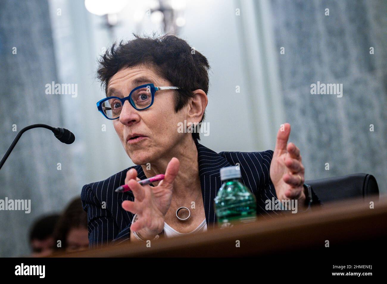 Gigi Sohn testifies during a Senate Commerce, Science, and ...