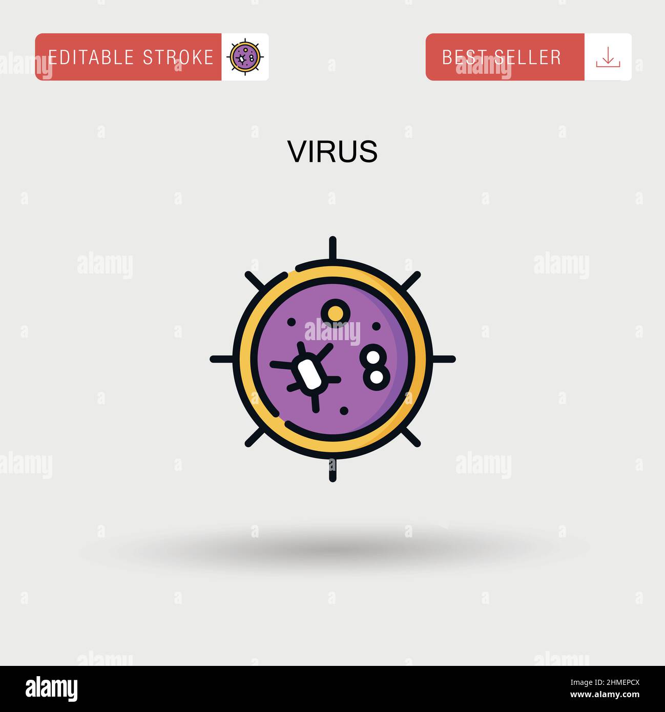 Simple virus cell hi-res stock photography and images - Alamy
