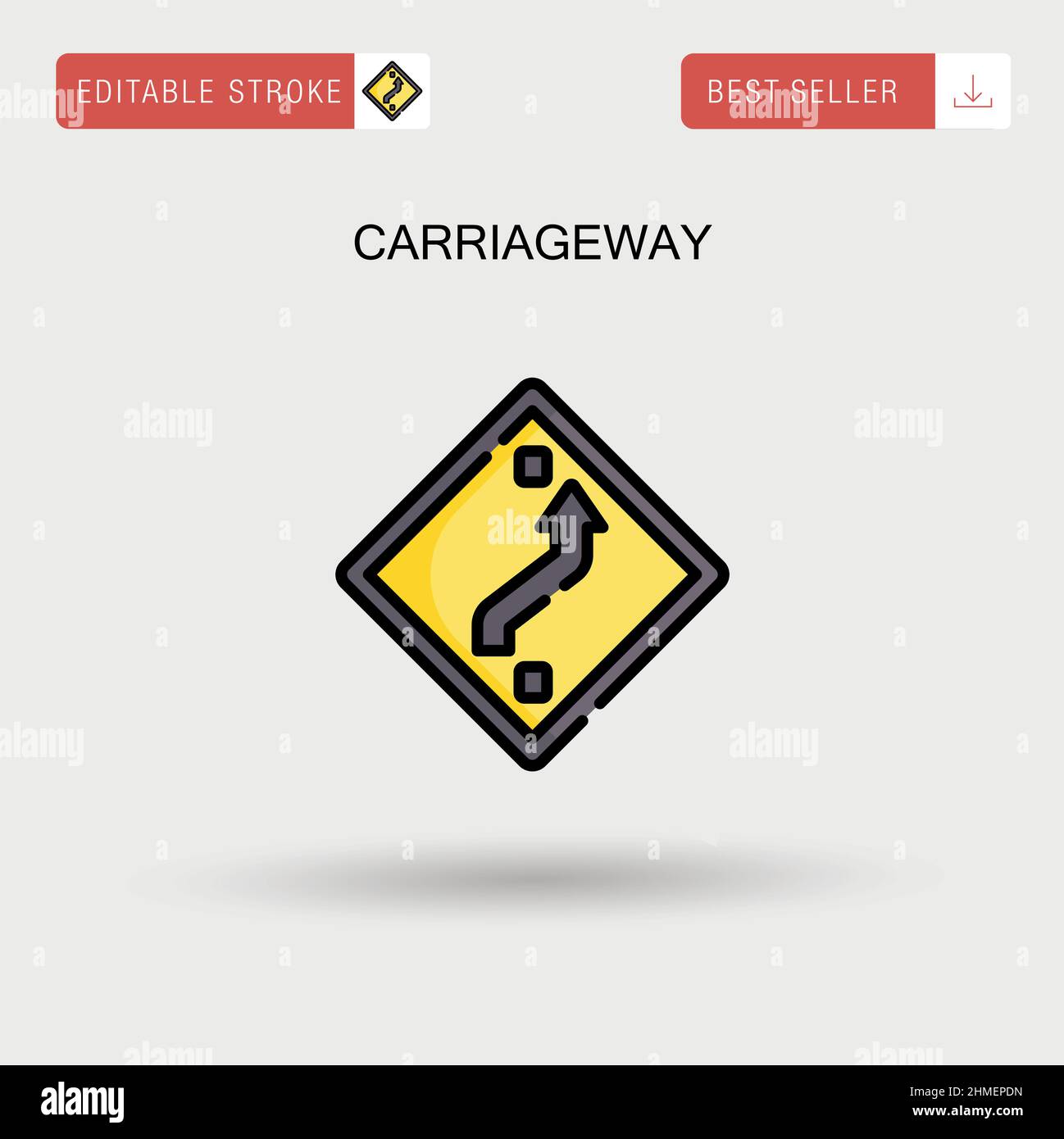 Road dual carriageway Stock Vector Images - Alamy