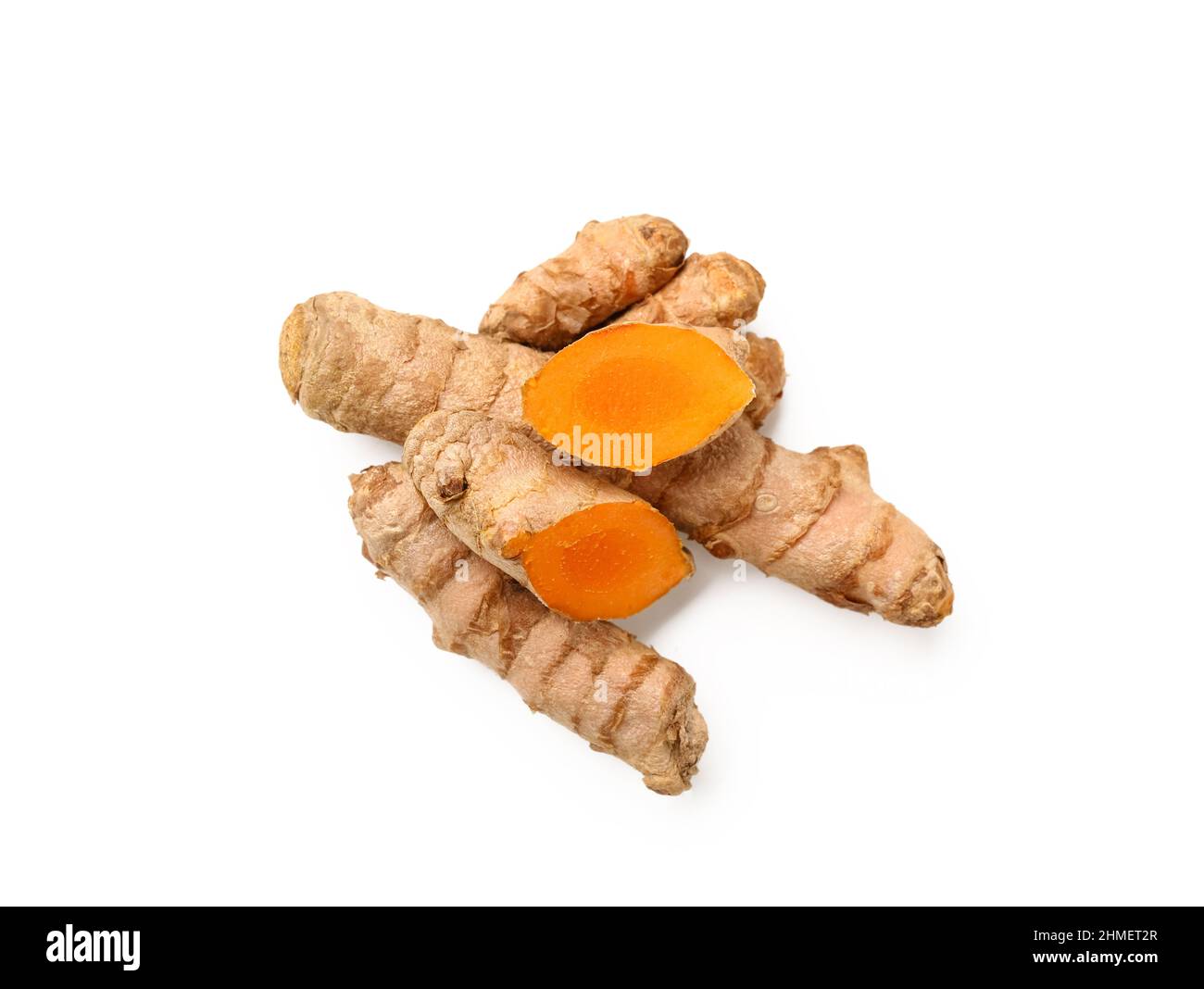 Turmeric tumeric roots isolated on hi-res stock photography and images ...