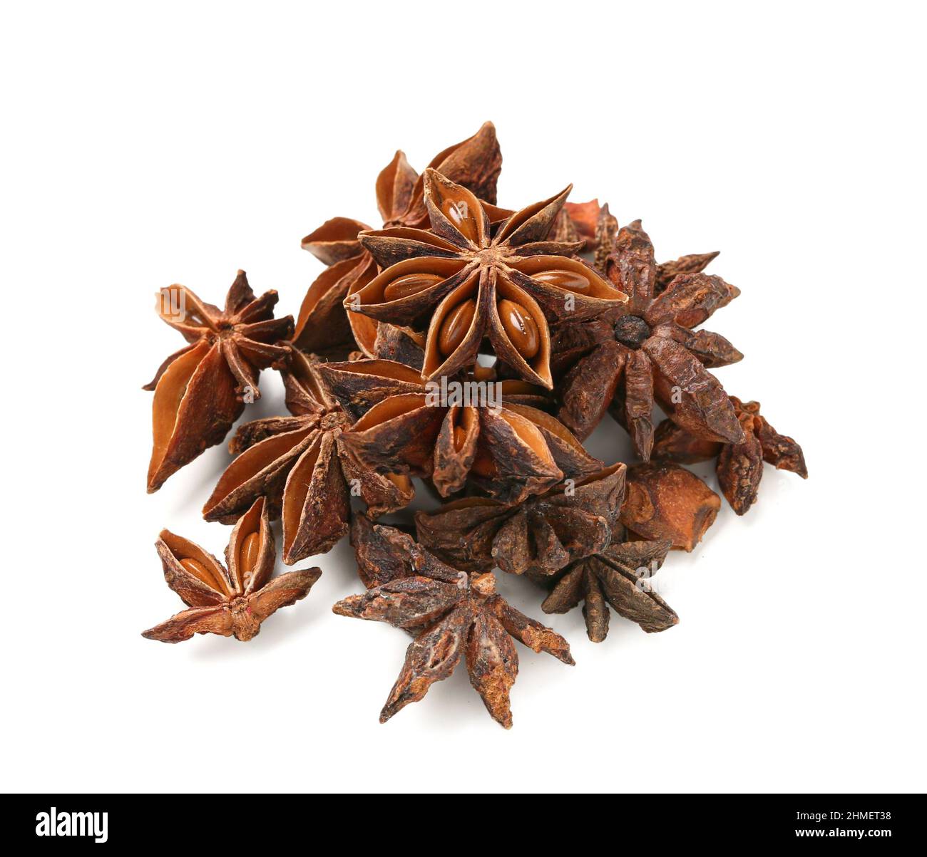 Star anise isolated on white Stock Photo - Alamy