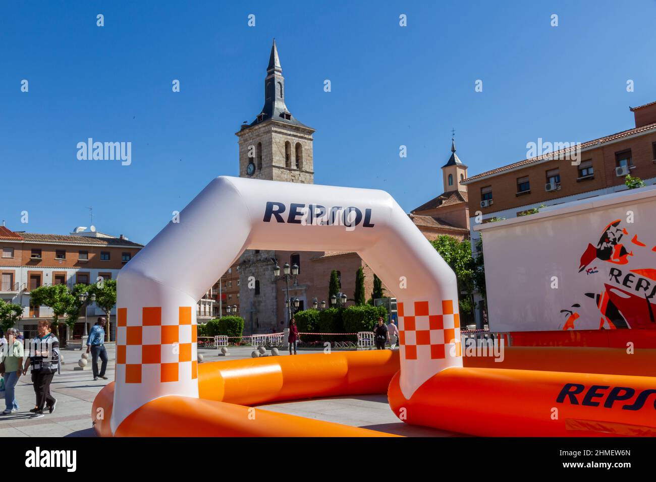 Inflatable motorcycle circuit hi-res stock photography and images - Alamy