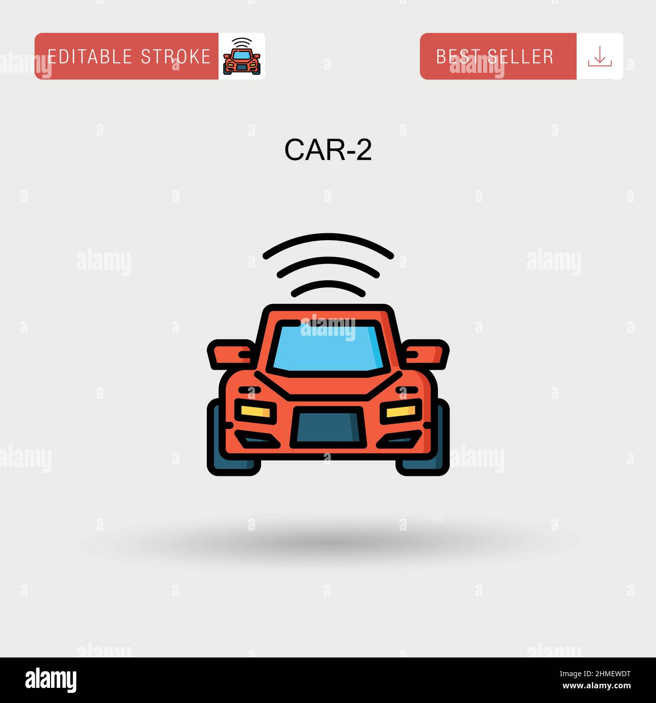 Car-2 Simple vector icon Stock Vector Image & Art - Alamy